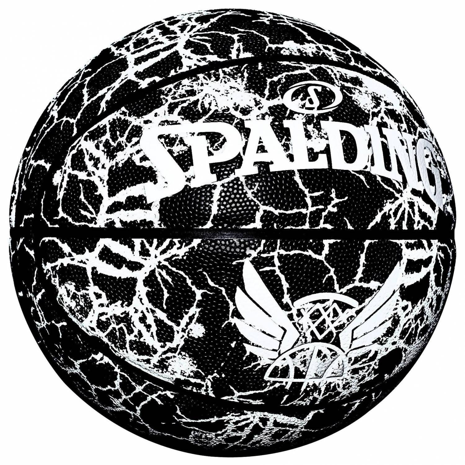 Ballon Basket Spalding Flight Crack Black T7 | Ballonbasket.fr